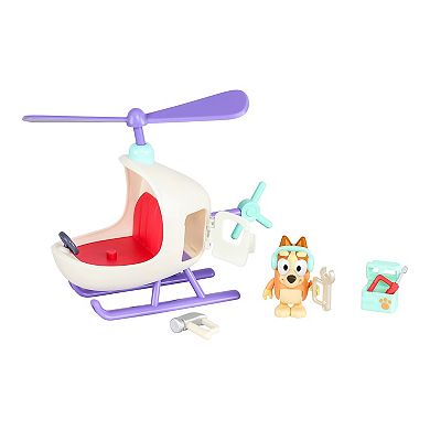 Bluey Series 9 Beach Helicopter & Bingo Figure Set