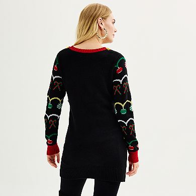 Women's Celebrate Together™ Long Sleeve Crewneck Christmas Tinsel ...