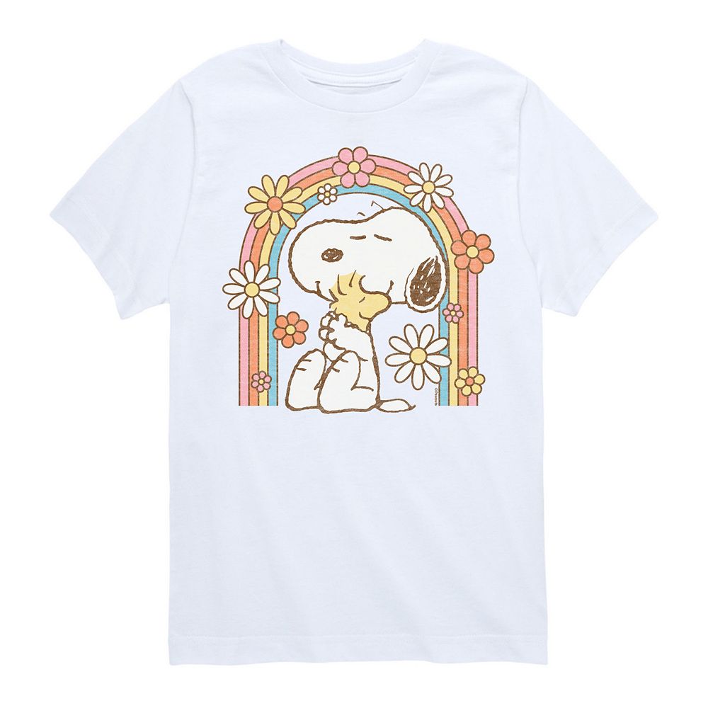 Boys 8-20 Peanuts Snoopy Retro Flower Graphic Tee