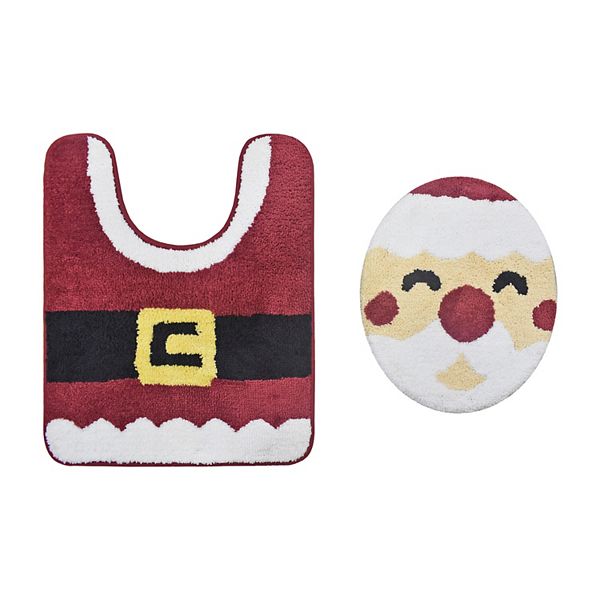 St. Nicholas Square® Santa Lid Cover and Bath Rug Set