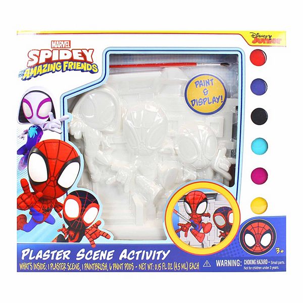 Marvel Spidey & Friends Plaster Paint Scene Activity