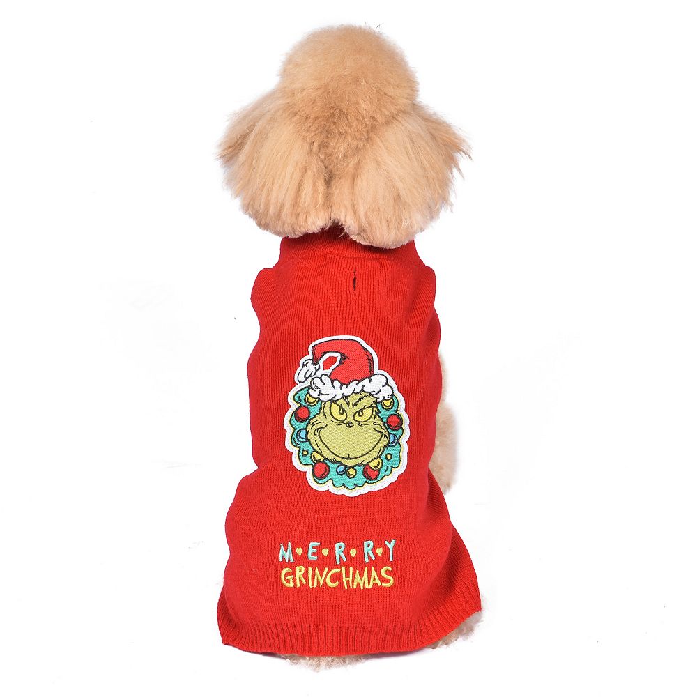 Dr. Seuss: The Grinch Holiday Merry Grinchmas Dog Sweater