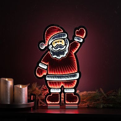 Melrose Santa Infinity Light Christmas Decor