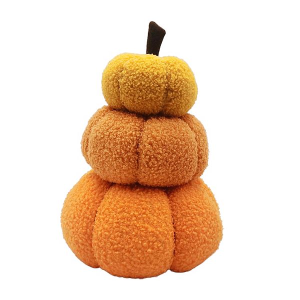 Celebrate Together™ Fall Harvest Plush Pumpkin Trio Stack Home Decor