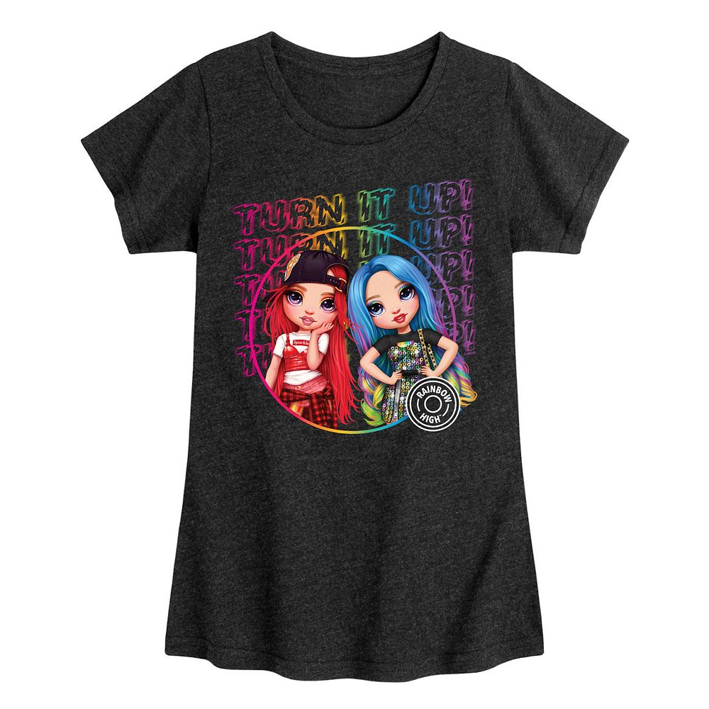 Girls 7-16 Rainbow High Ruby & Amaya Turn It Up Graphic Tee