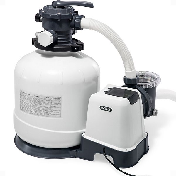 Intex 26651EG 3,000 GPH Above Ground Pool Sand Filter Pump with ...