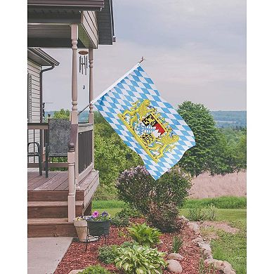 2 Bavarian Oktoberfest Flag, German Decor, w/Flag Pole Metal Grommets ...