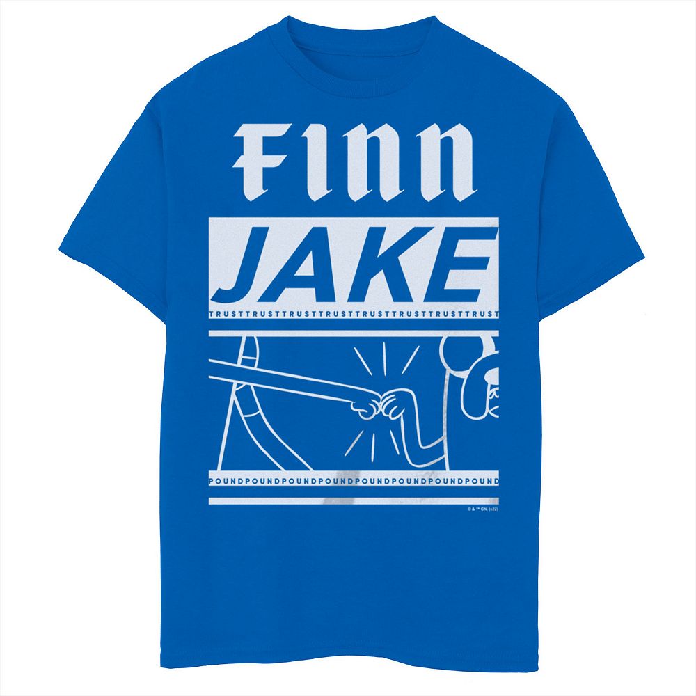Boys 8-20 Adventure Time Finn & Jake Fist Bump Graphic Tee