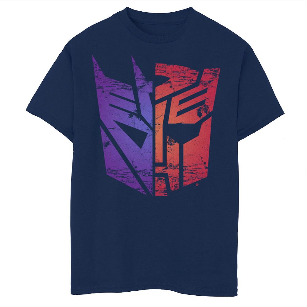 Boys 8-20 Transformers Decepticon Autobot Split Logo Graphic Tee