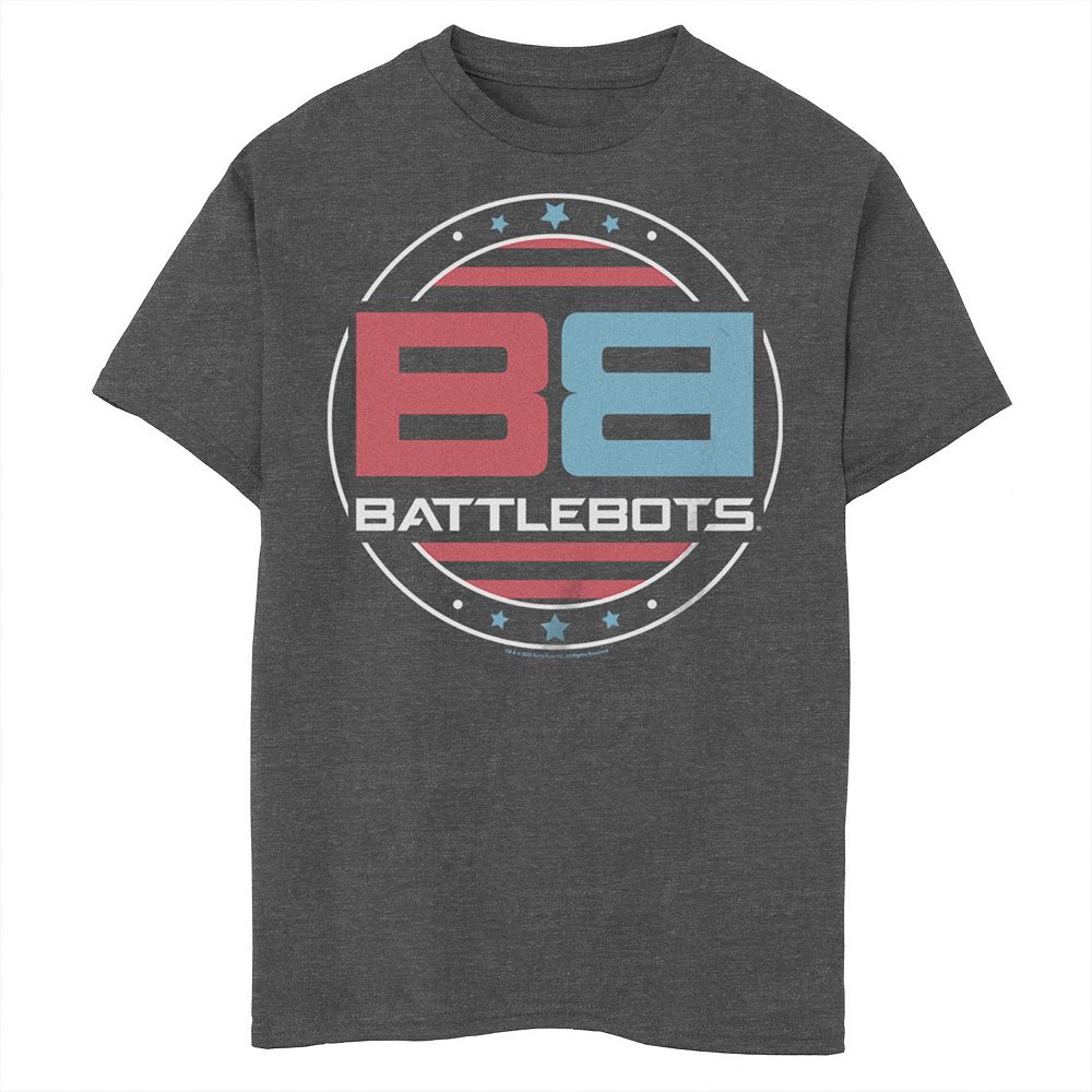 Boys 8-20 Husky Battlebots Battle Bots Circle Emblem Graphic Tee