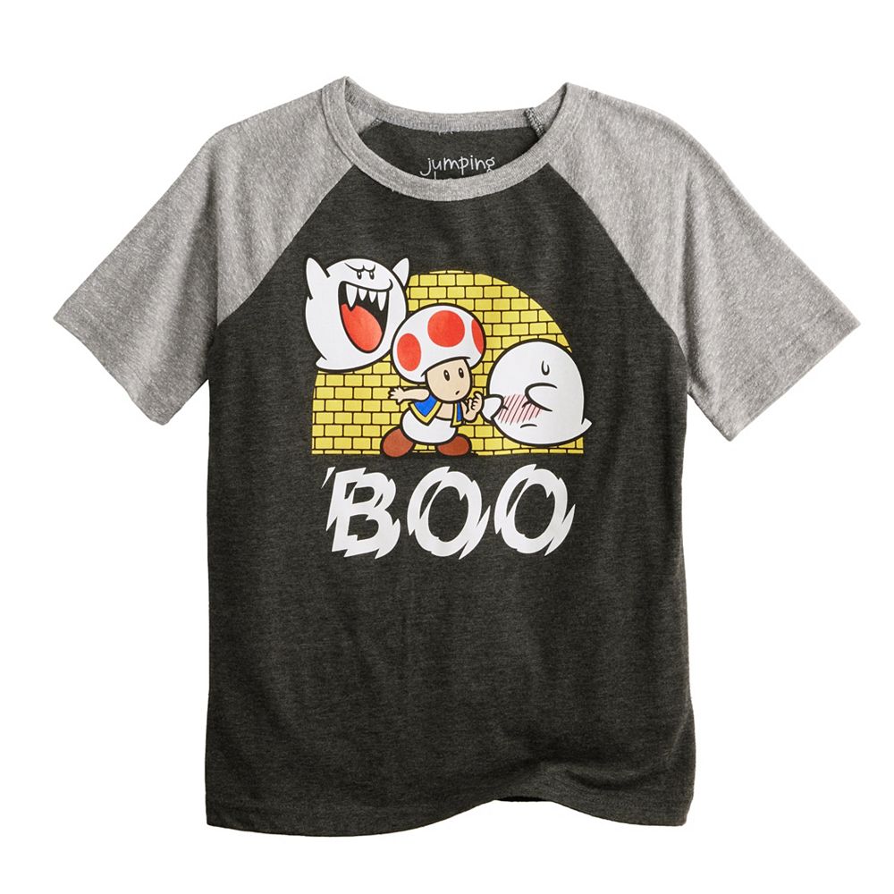 Boys 4-12 Jumping Beans® Super Mario Boo & Toad Short Raglan Sleeve ...