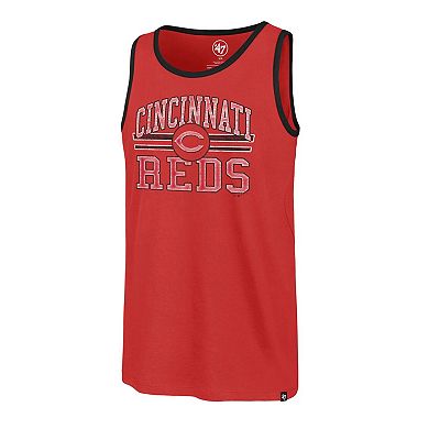 Men's '47 Red Cincinnati Reds Winger Franklin Tank Top