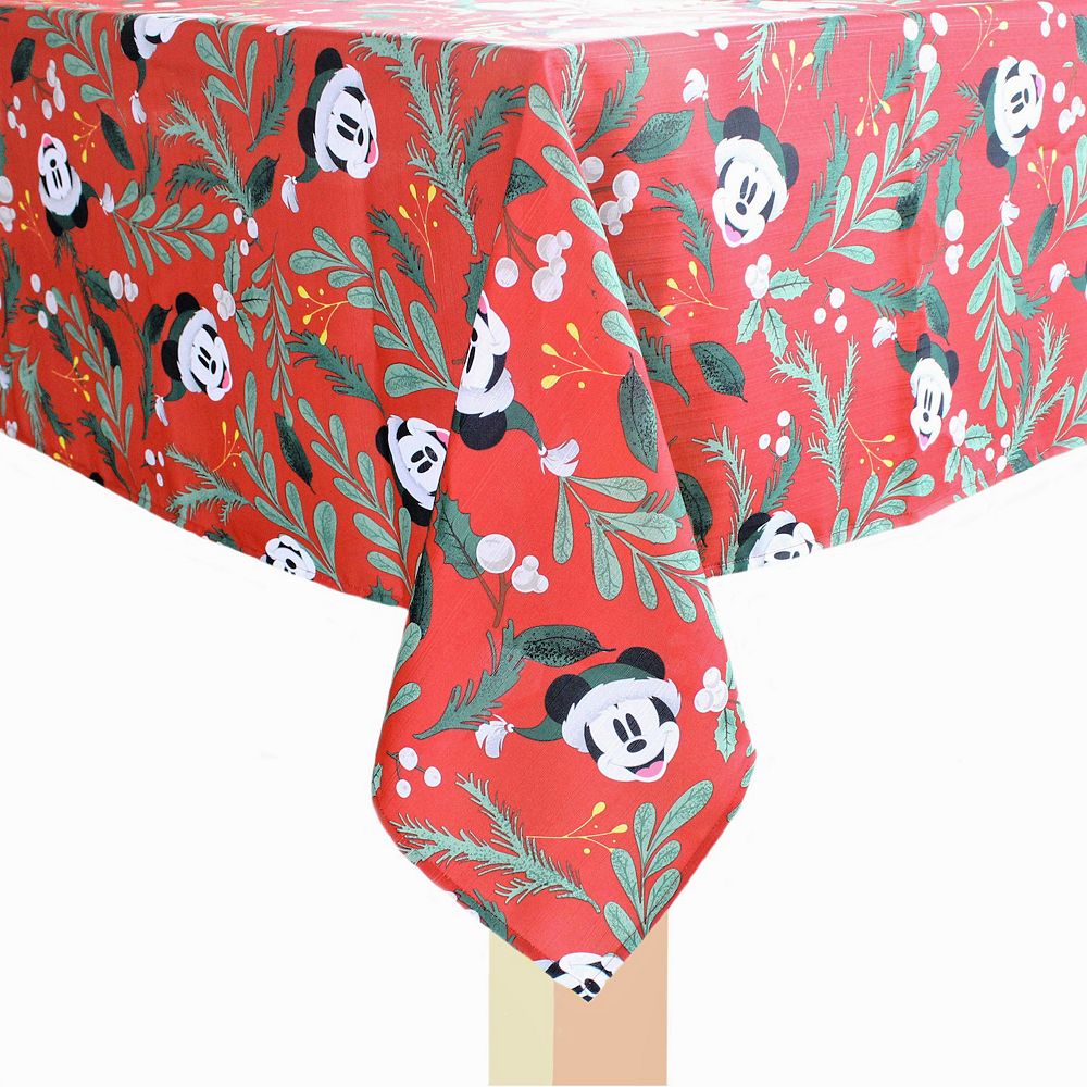 Disney's Mickey Mouse Santa Tablecloth