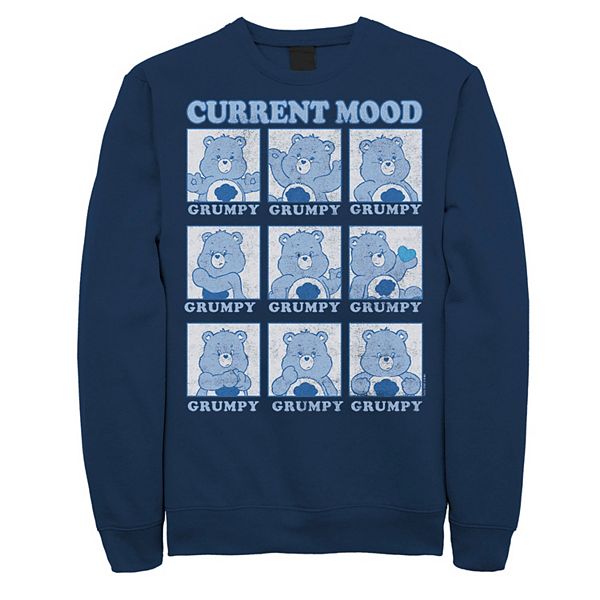 Men's Care Bears Grumpy Mood Boxes Graphic Fleece
