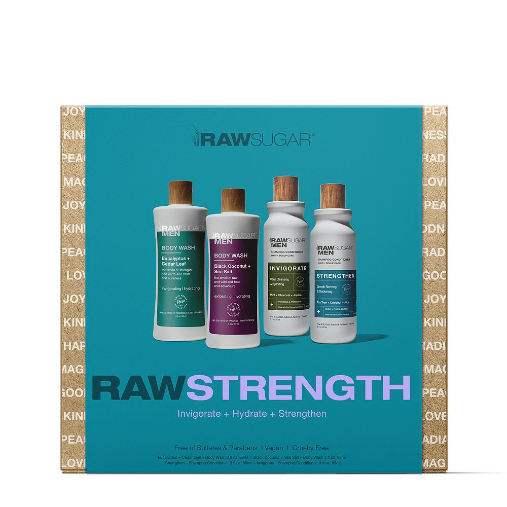 Raw Sugar Living Men's Gift Set: Raw Strength
