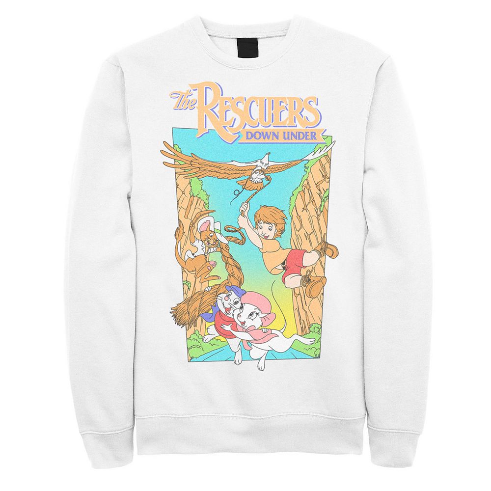 Disney's The Rescuers Down Under Men's Cody Eagle Vintage Poster Sweatshirt