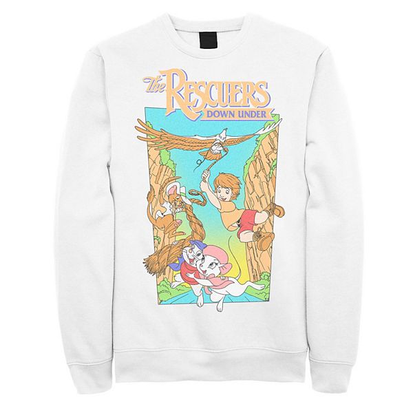 Disney's The Rescuers Down Under Men's Cody Eagle Vintage Poster Sweatshirt