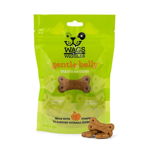 Wags & Wiggles FUNctional Dog Treats - Gentle Belly (Digestion), 5.5 oz.