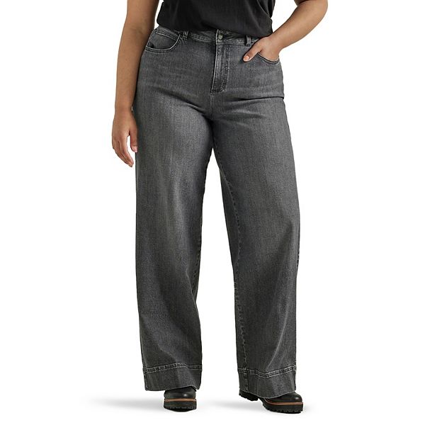 Plus Size Lee® Legendary Wide Leg Trouser Jeans