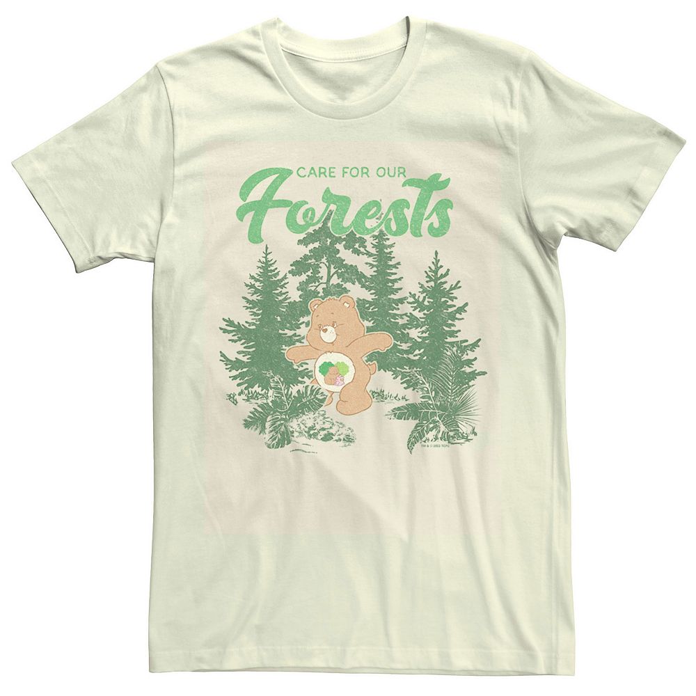 Men's Care Bears Forest Friend Bear "Care For Our Forests" Graphic Tee