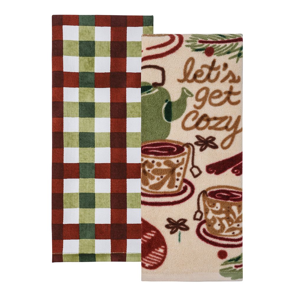 St. Nicholas Square® Cozy Drinks Kitchen Towel 2-pk.