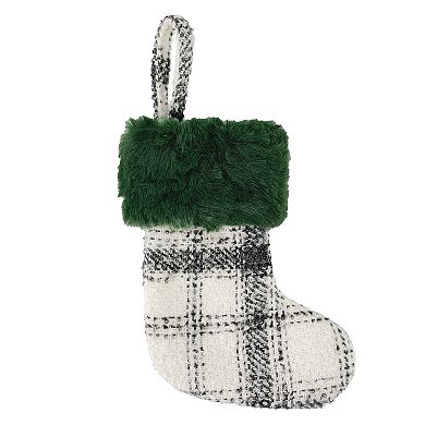 St. Nicholas Square Mini Plaid Stocking