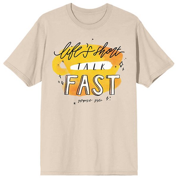Juniors' Gilmore Girls "Life's Short Talk Fast" Graphic Tee