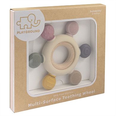 Playground Silicone Rose Wheel Teether