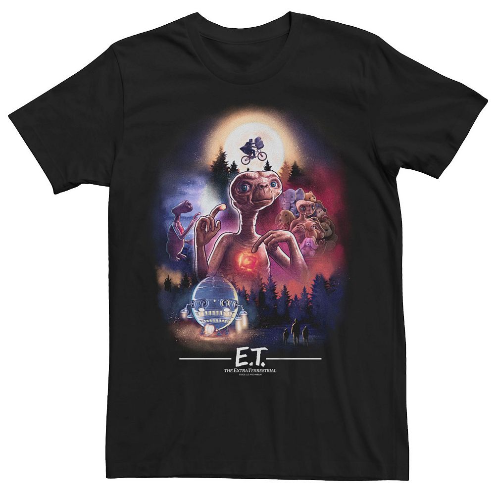 Big & Tall ET The Extra-Terrestrial Scenes Collage Tee