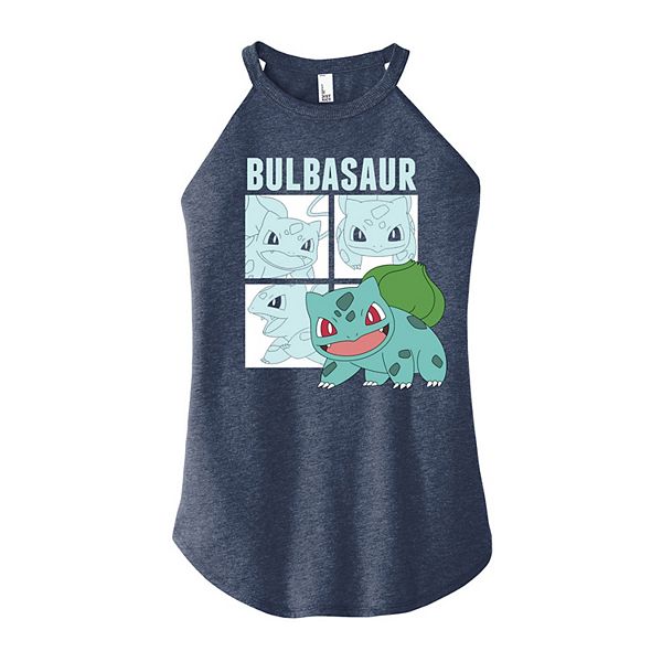 Juniors' Nintendo Pokemon Bulbasaur Portraits High Neck Graphic Tank Top