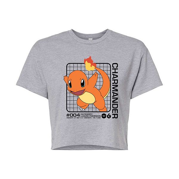 Juniors' Pokemon Charmander Cropped Tee