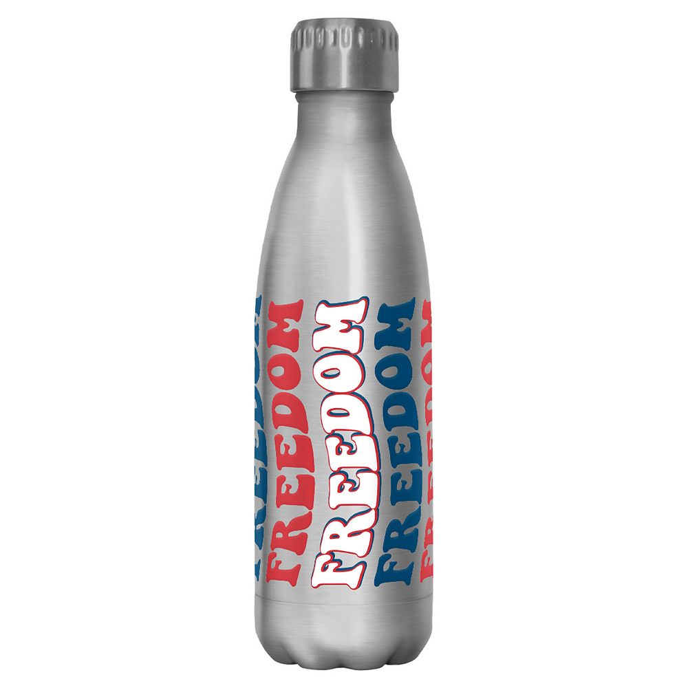 Freedom 70's Style Typography 17-oz. Stainless Steel Water Bottle