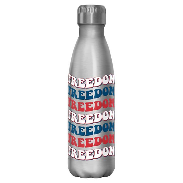 Freedom 70's Style Typography 17-oz. Stainless Steel Water Bottle