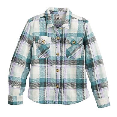 Girls 6-20 SO® Flannel Shacket in Regular & Plus Size