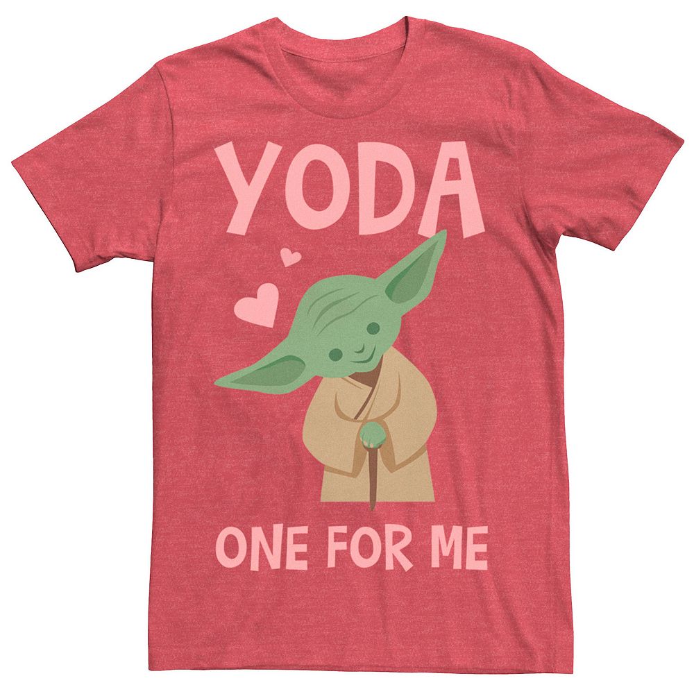 Men's Star Wars Valentine's Day Yoda One For Me Graphic Tee