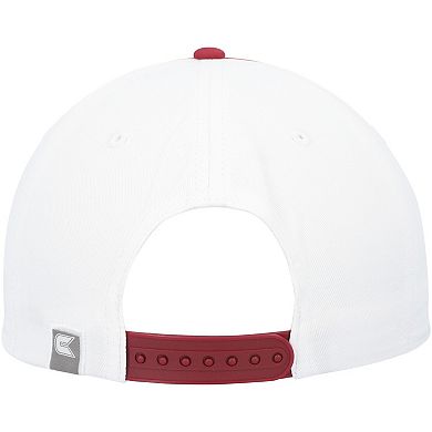 Men's Colosseum White Temple Owls Take Your Time Snapback Hat