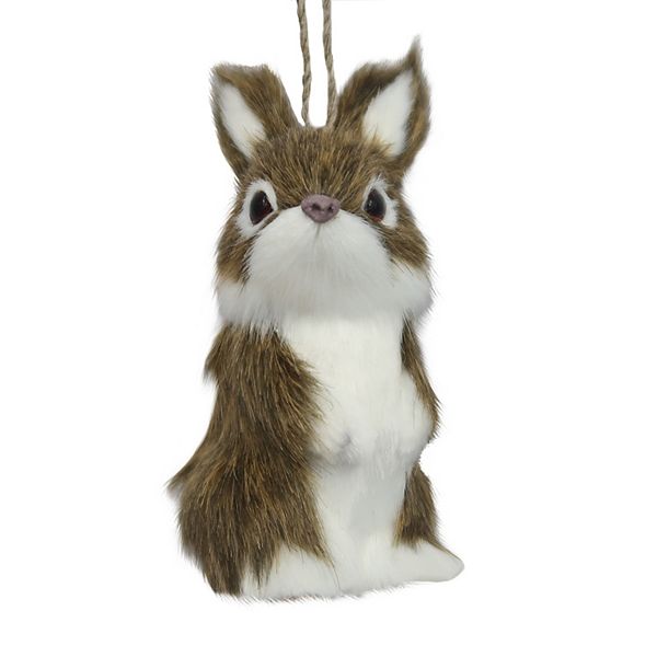 St. Nicholas Square® Faux Fur Bunny Christmas Ornament