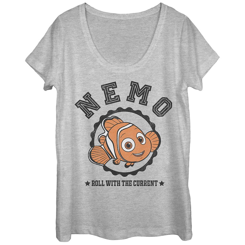 Disney / Pixar Finding Nemo Juniors' Varsity Style Nemo Scoop Neck Tee