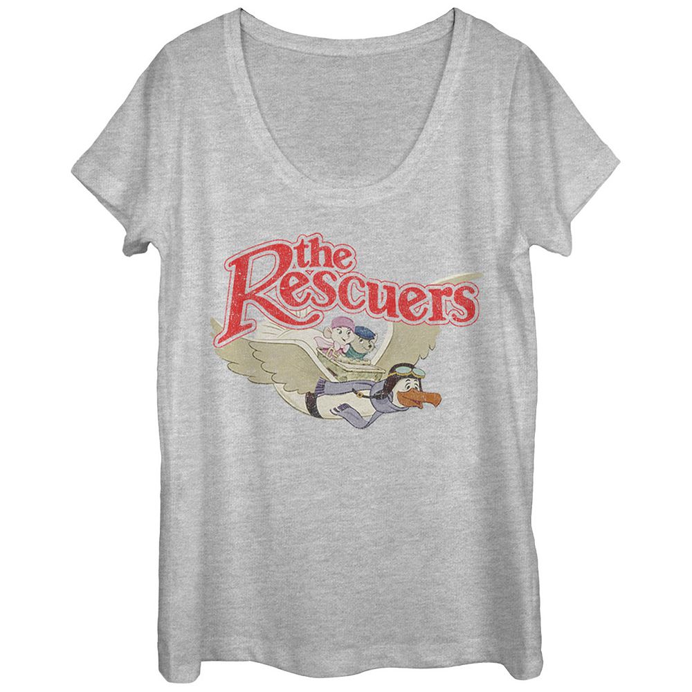 Disney's The Rescuers Juniors' Flying Distressed Classic Logo Scoop ...