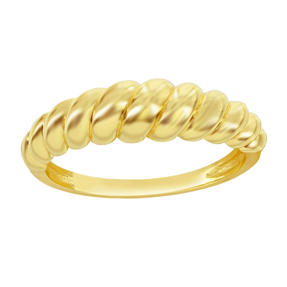 Argento Bella Sterling Silver Croissant Ring