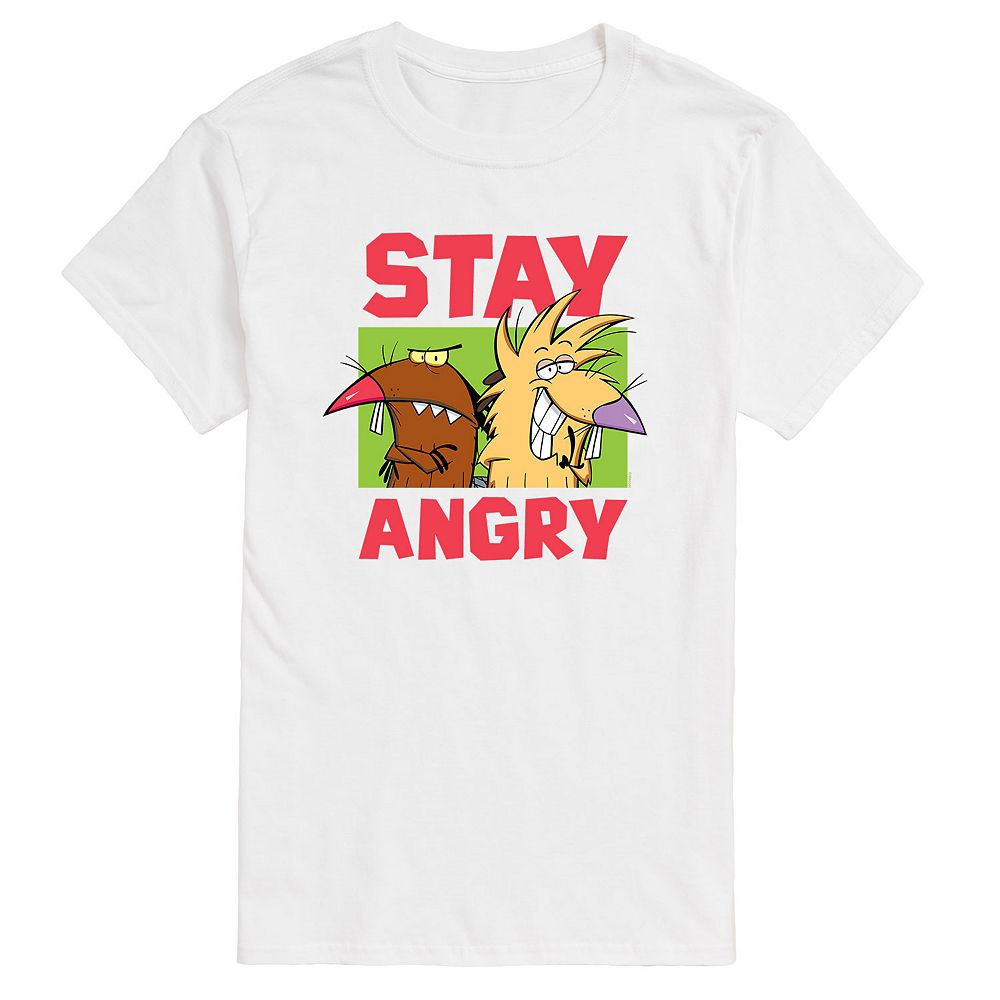 Big & Tall Angry Beavers "Stay Angry" Graphic Tee