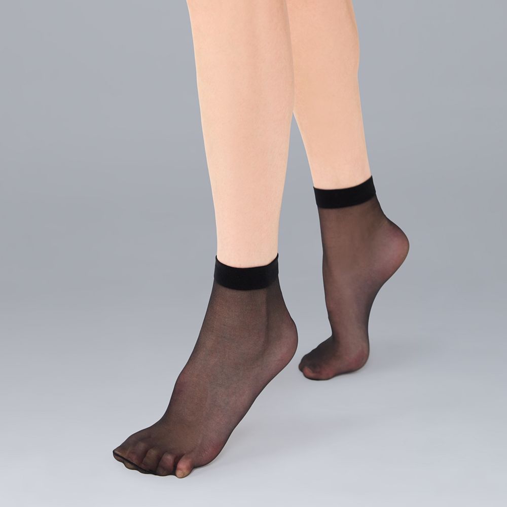 Women's Simply Vera Vera Wang Sheer Opaque 20D Anklet Tights