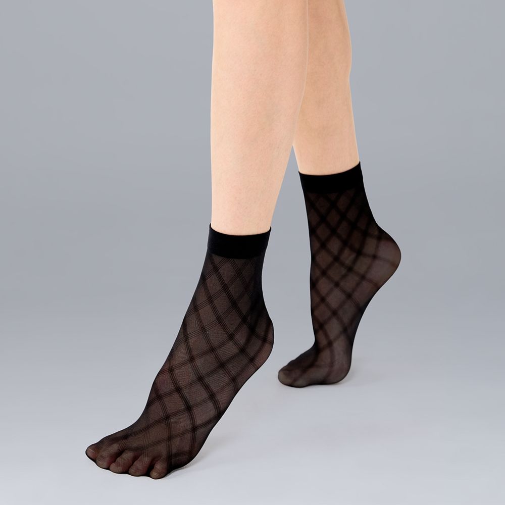 Women's Simply Vera Vera Wang Semi-Opaque 30D Diamond Anklet Tights