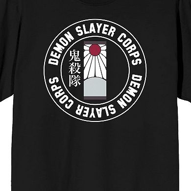 Men's Demon Slayer Corps Logo Graphic Tee