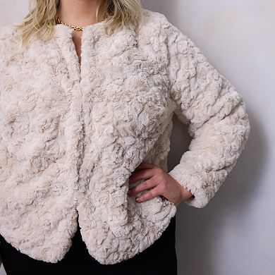 Plus Size LC Lauren Conrad Faux-Fur Jacket