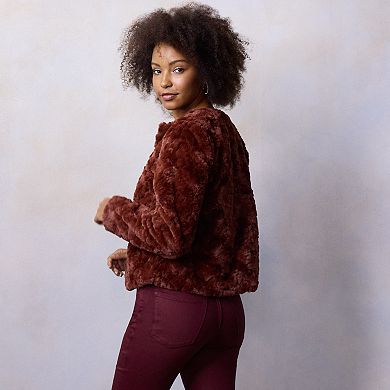 Women's LC Lauren Conrad Faux Fur Jacket