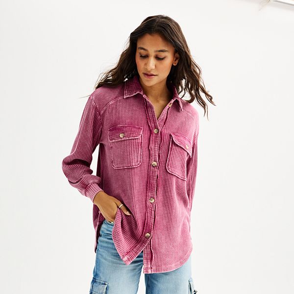 Juniors' SO® Knit Shacket