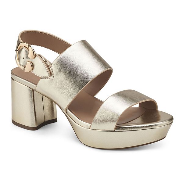 Aerosoles Camera Women's Leather Platform Sandals