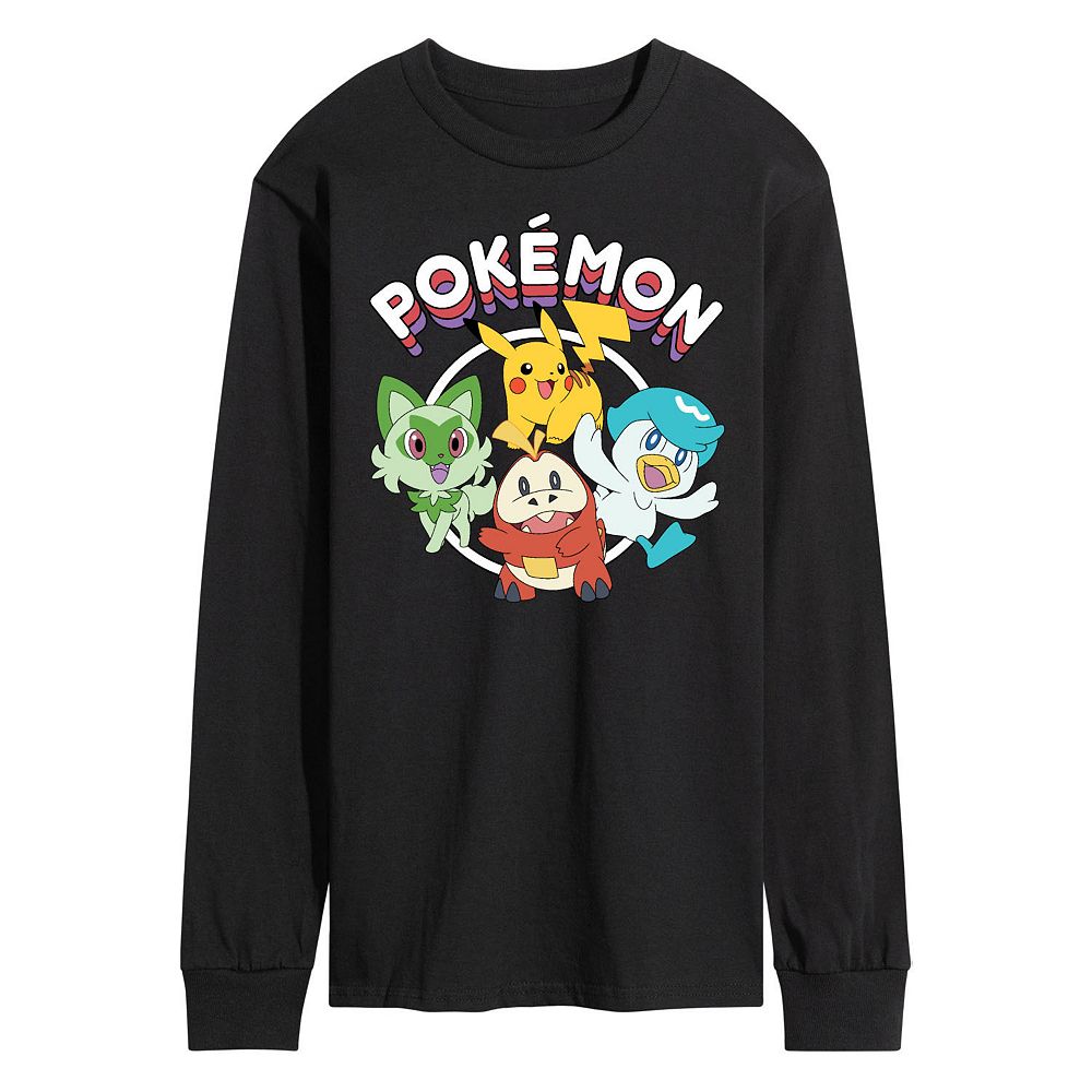 Men's Pokemon Scarlet Long Sleeve Graphic Tee