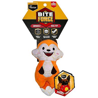 Bite Force Durable Plush Fox Dog Toy